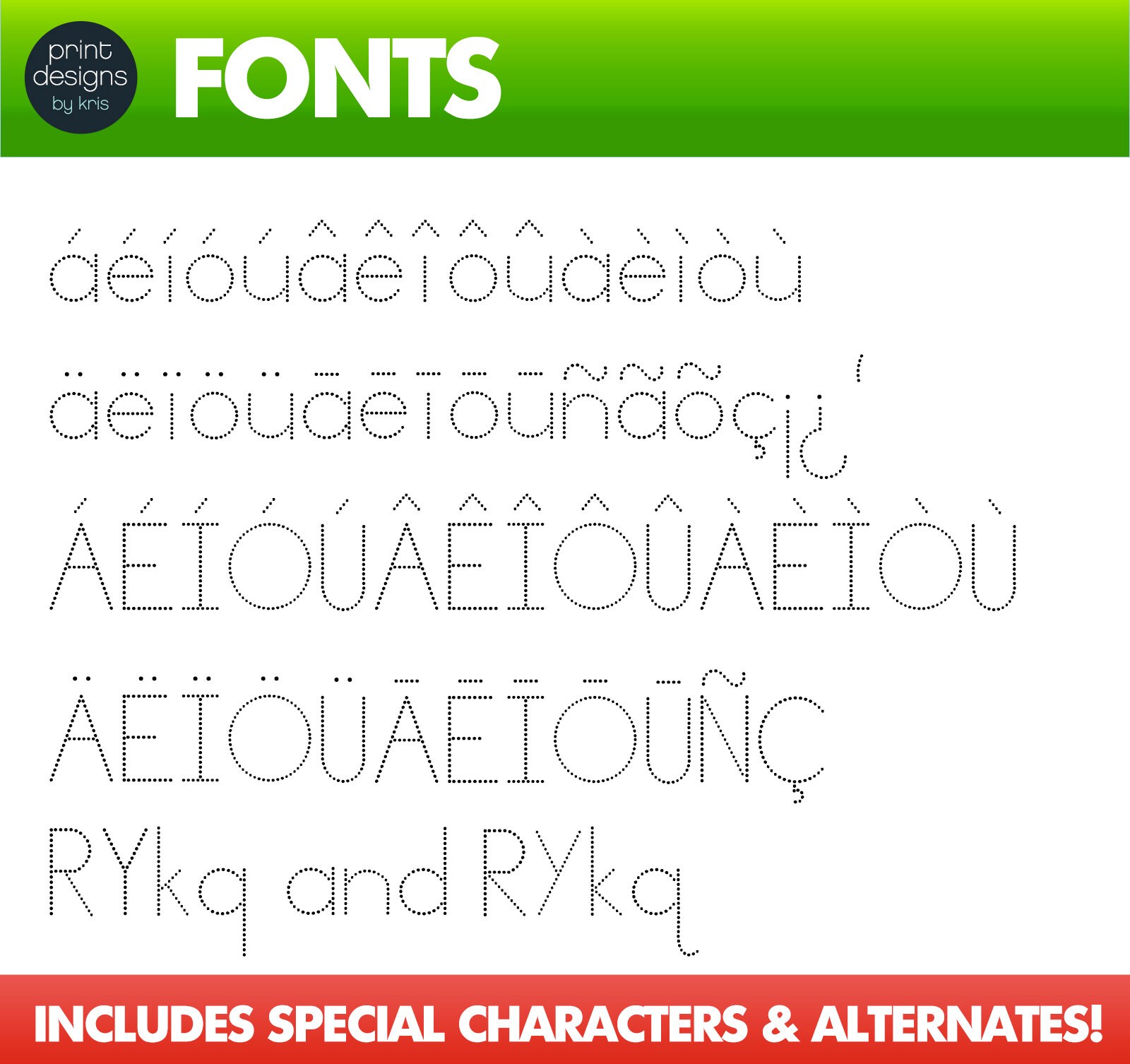 Letter Tracing Font • Tracing Font • Font for Learning Letters TRACE ...