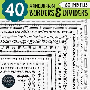 40 Borders & Dividers Clip Art for Teachers • Clipart Borders for ...