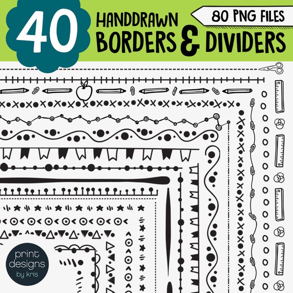 Clip Art Borders - Etsy