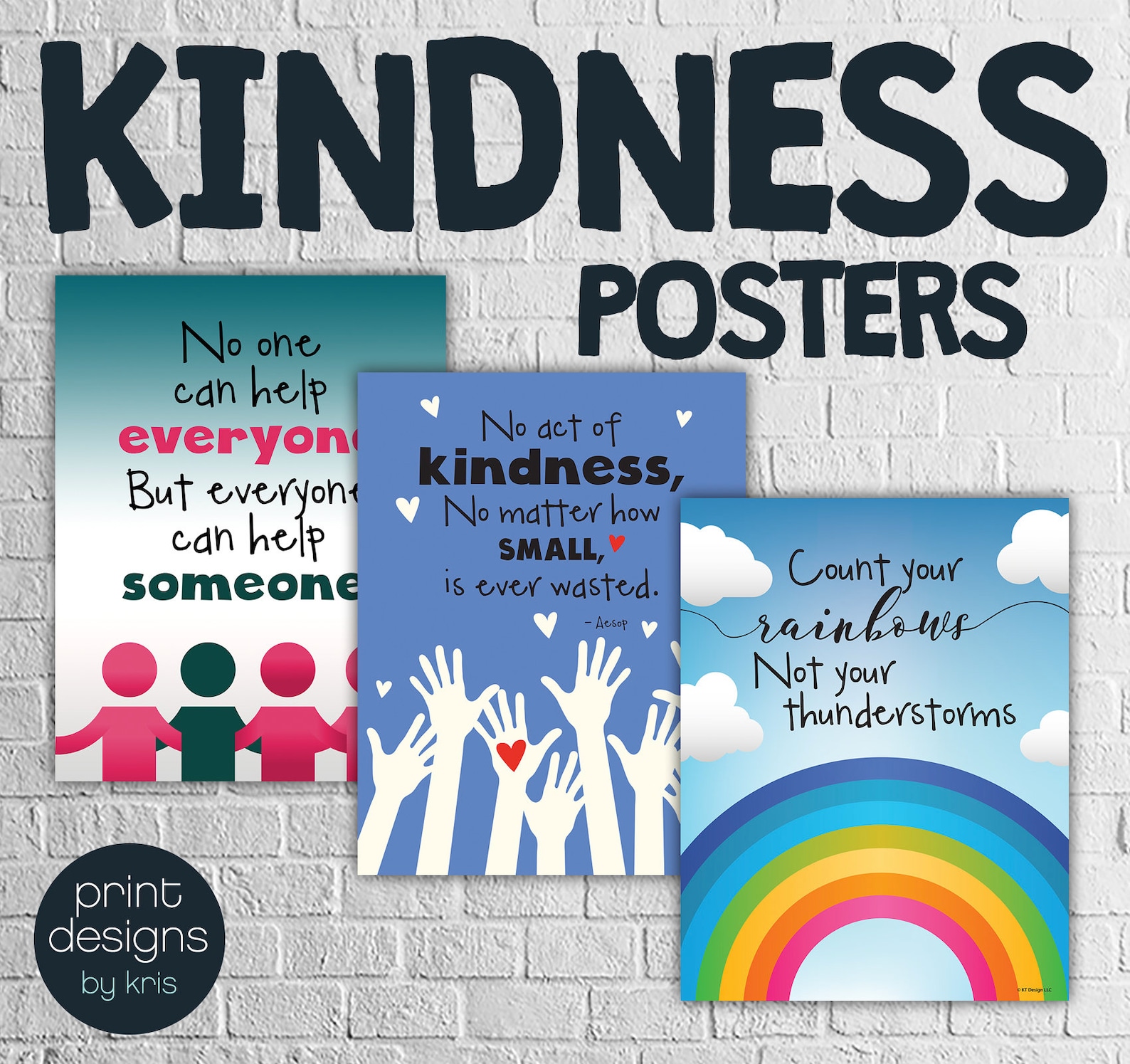 Kindness Posters • Classroom Posters • Teaching Kindness • Classroom ...