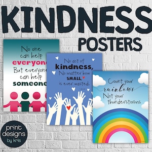 Kindness Posters • Classroom Posters • Teaching Kindness • Classroom ...