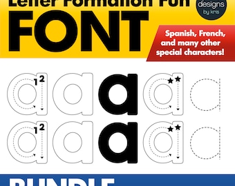 Four Lined Alphabet Letter Tracing Font Teaching English in CHINA ...