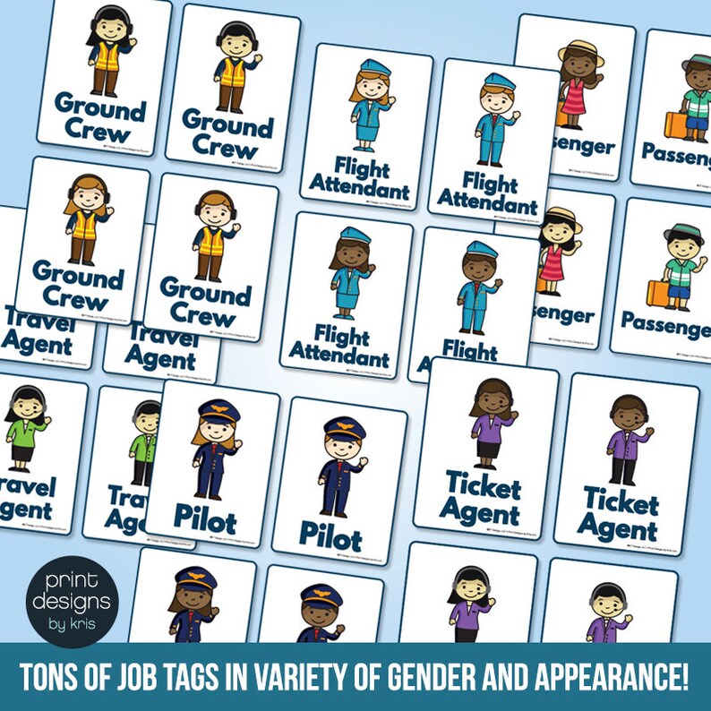 Airport Dramatic Play Set - for Preschool, Kindergarten, First Grade ...