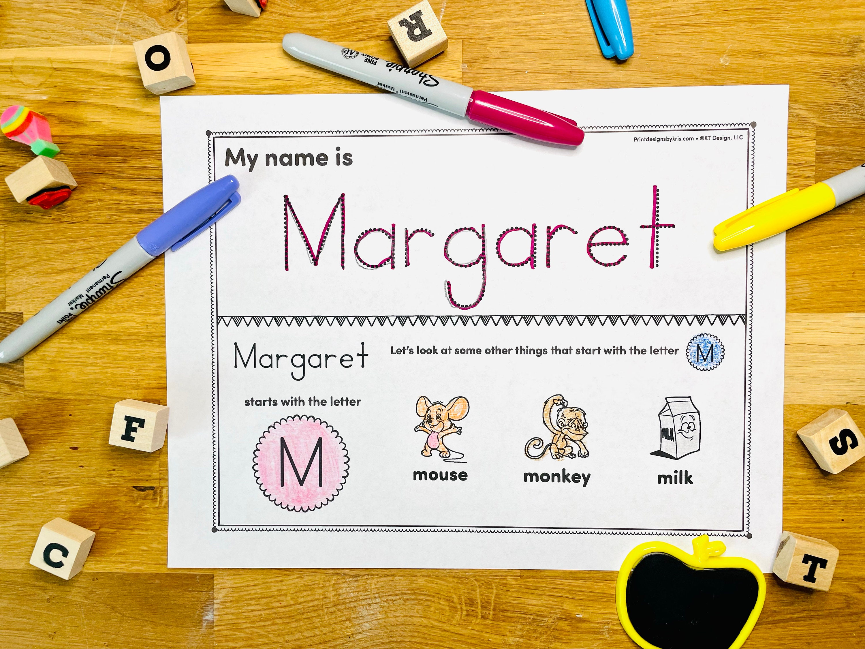 Name Activities for Preschool and Kindergarten - Teaching Activity for ...