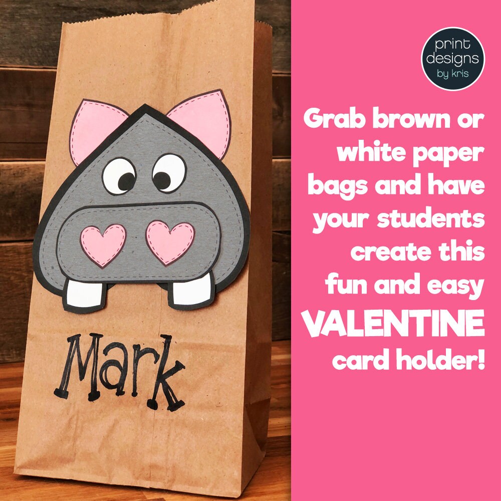 Valentine's Day Craft and Card Holder BUNDLE for Kindergarten, First ...