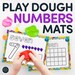 Playdoh Number Mats - Play Dough Number Mats - Learn Numbers for ...
