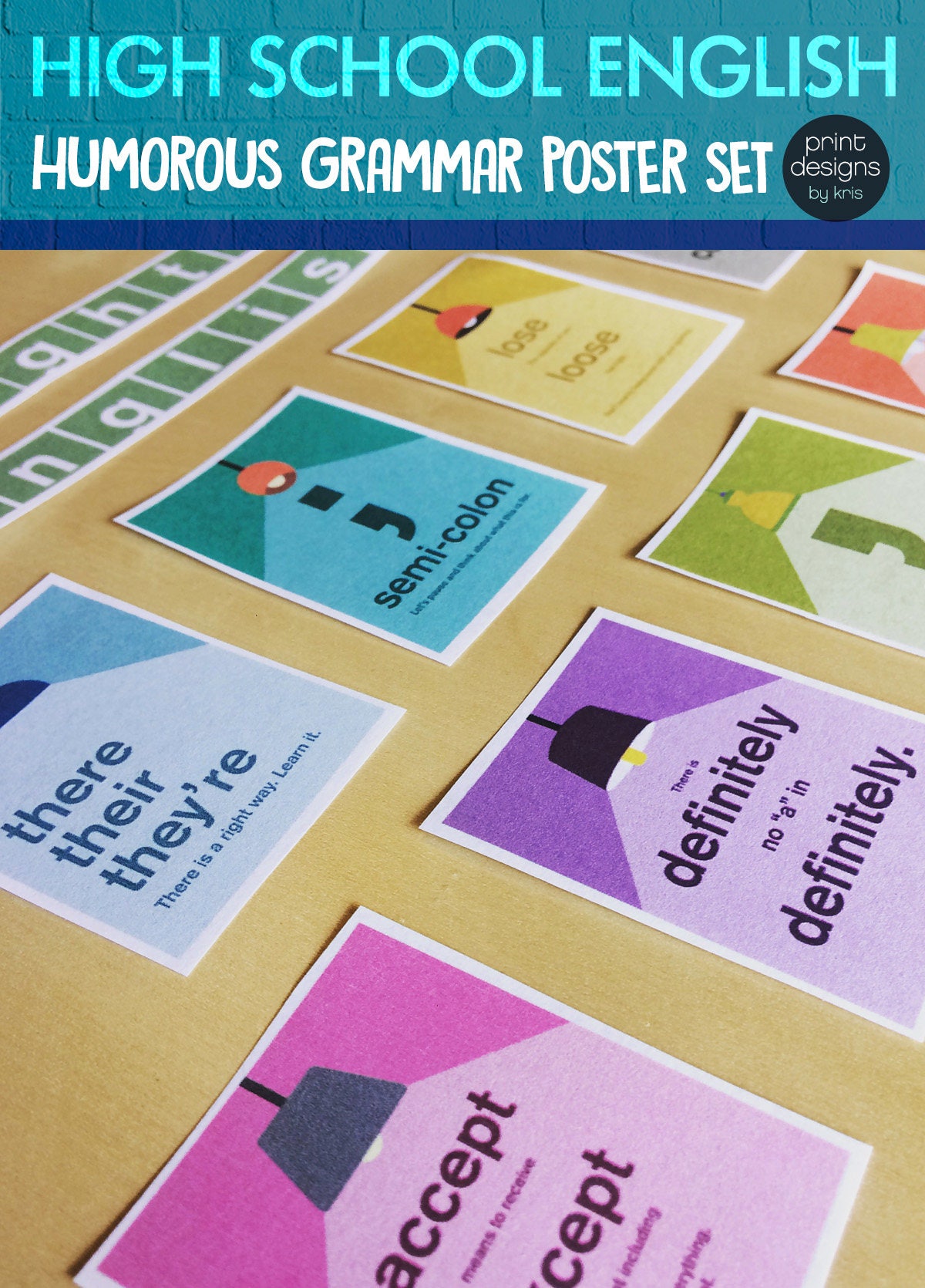 High School Posters • Middle School Posters • English Grammar Humor ...