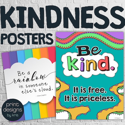 Kindness Posters Classroom Posters Teaching Kindness - Etsy