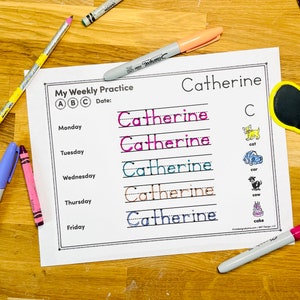 Name Activities for Preschool and Kindergarten - Teaching Activity for ...