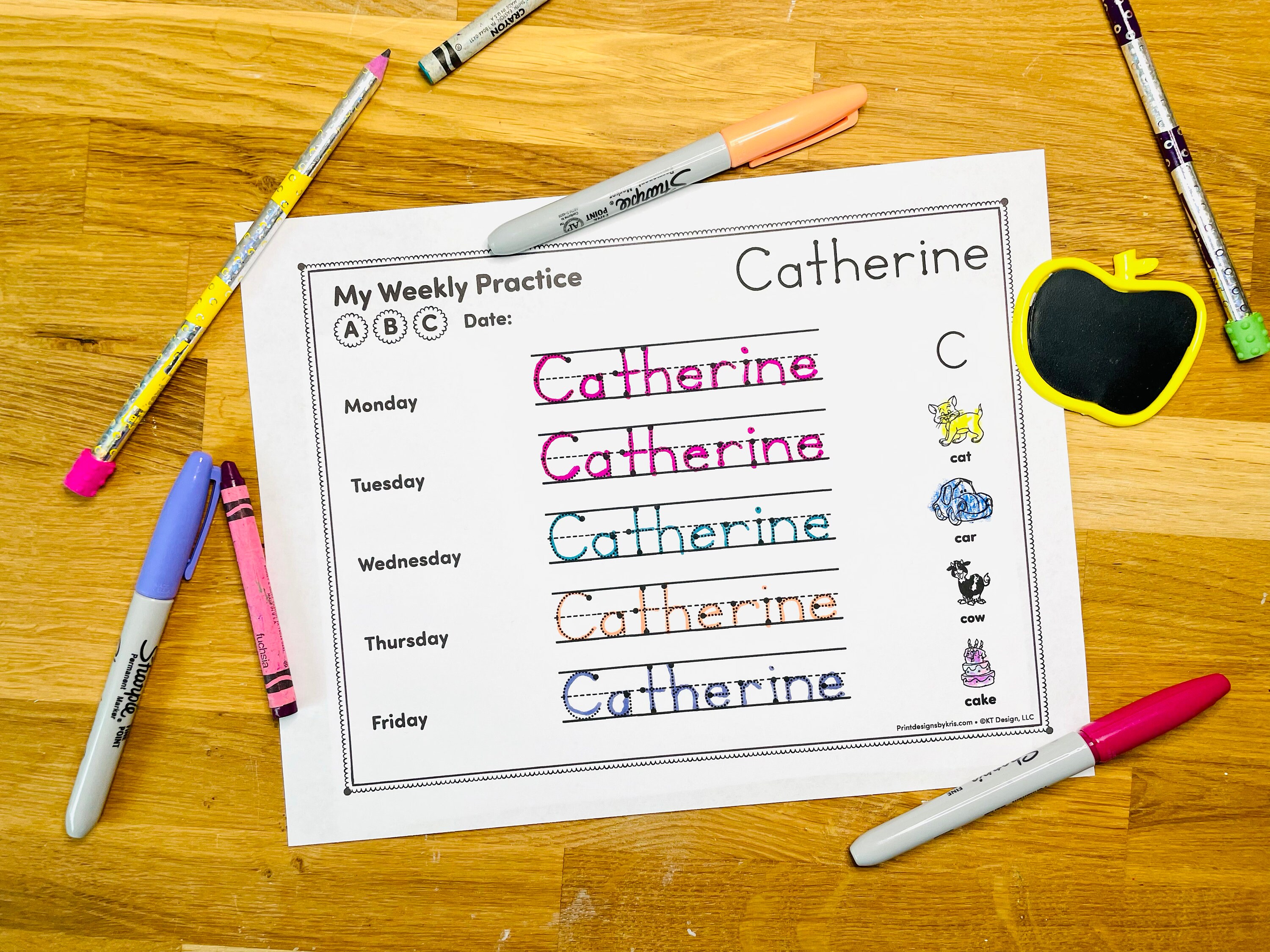 Name Activities for Preschool and Kindergarten - Teaching Activity for ...