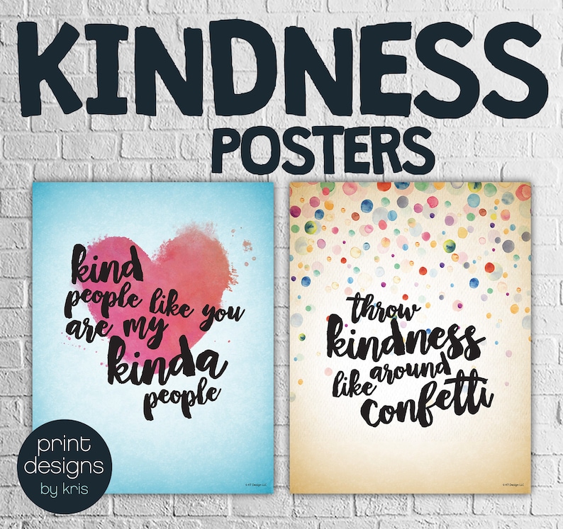 Kindness Posters • Classroom Posters • Teaching Kindness • Classroom ...