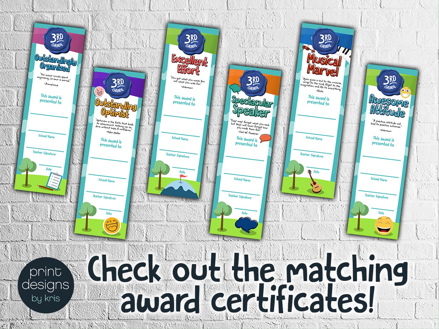 End of Year Student Awards • Student Superlatives • Student Bookmarks ...