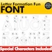 Tracing Font • Letter Trace Font • Letter Formation Font • Writing ...
