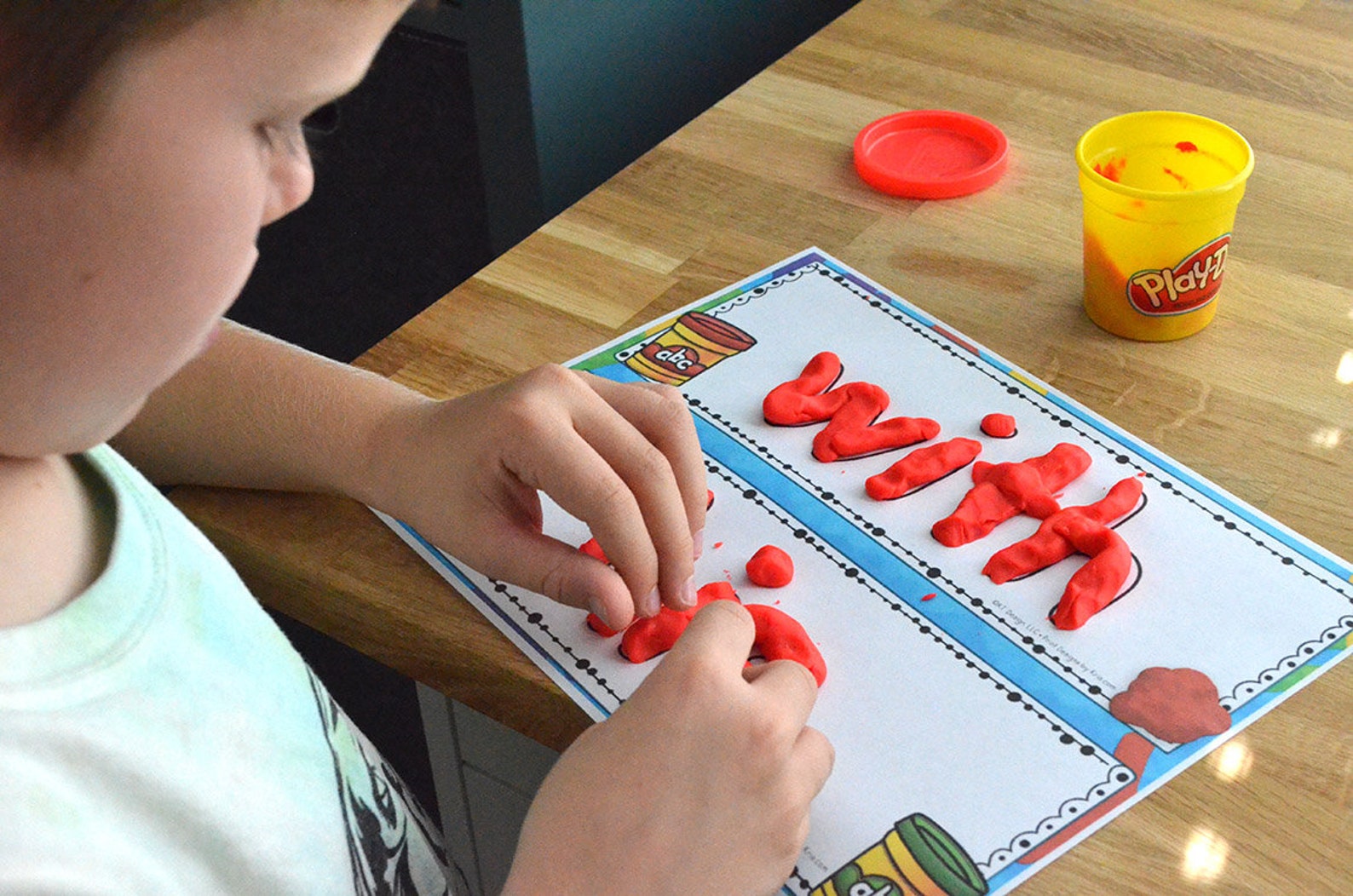 Playdoh Font • Play Dough Font • Letter Tracing Font • Alphabet Tracing ...