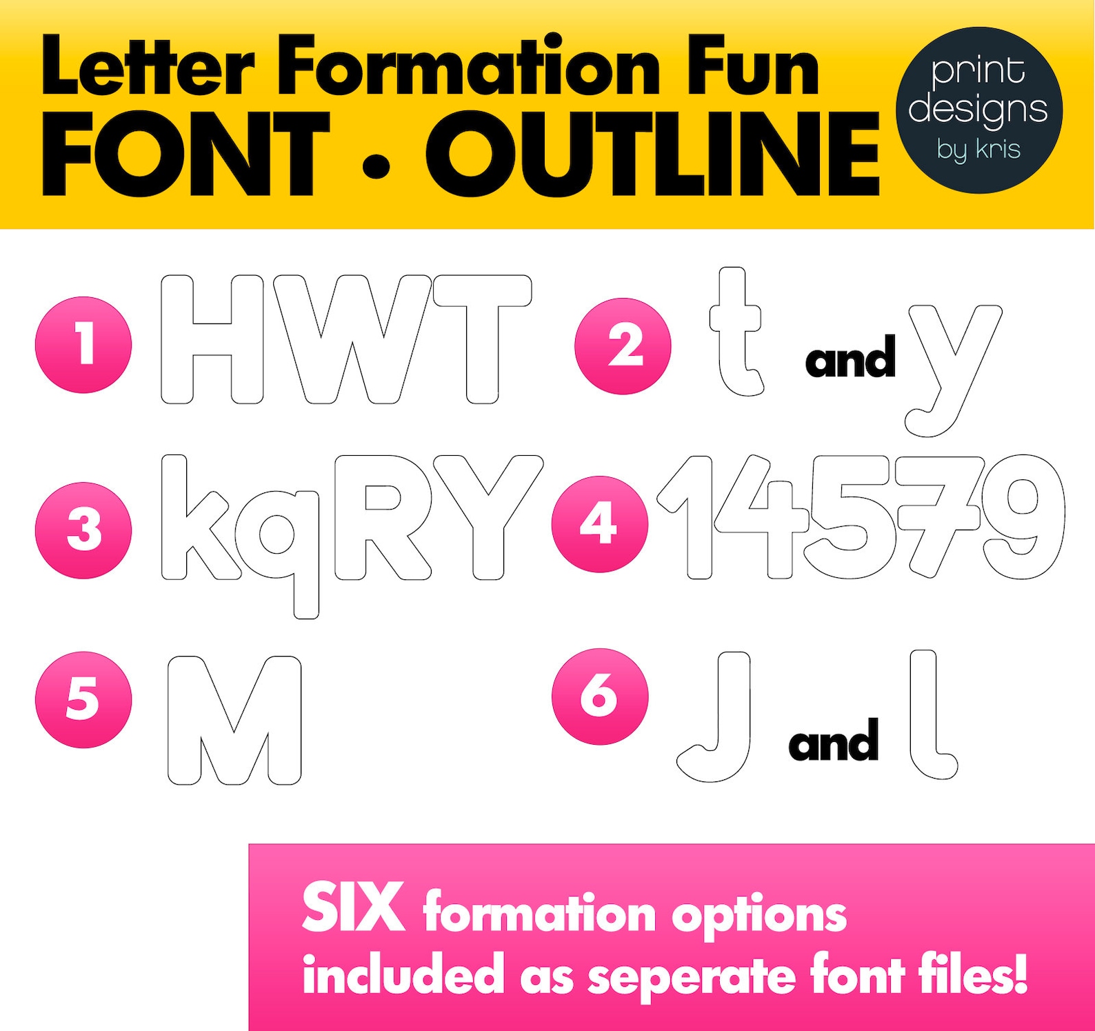 Tracing Font • Letter Formation Font • Writing Letters Font • Preschool ...