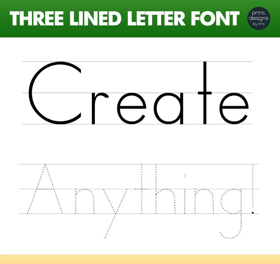 Letter Tracing Font