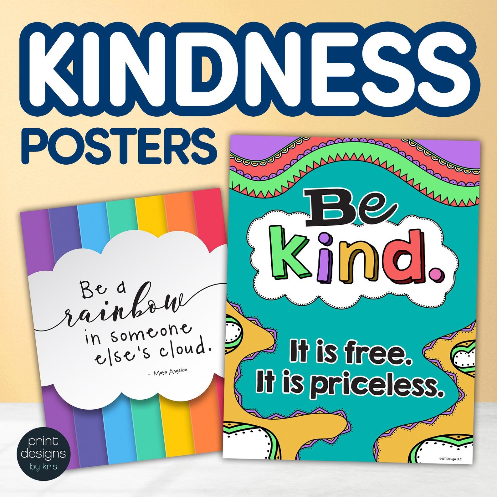 Kindness Posters Classroom Posters Teaching Kindness Classroom Wall ...