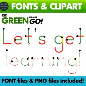 Color Tracing Font, Letter Tracing Font, Fonts for Schools: Dyslexic ...