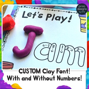 Editable Playdoh Name Mats Play Dough Kindergarten Preschool Name ...