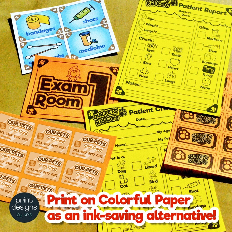 Dramatic Play Veterinarian Office - Vet for Preschool, Kindergarten ...