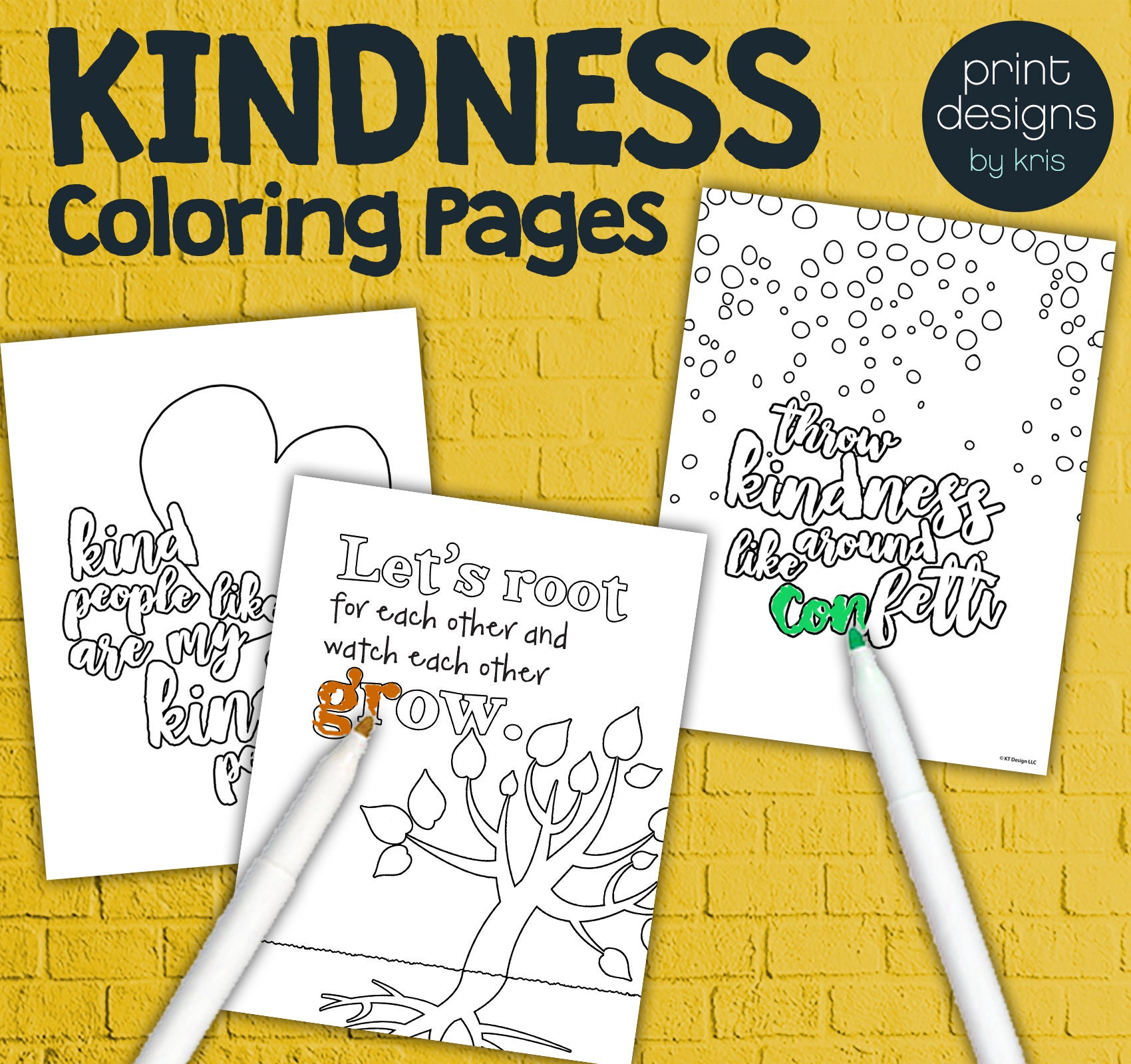 Kindness Coloring Pages • Teaching Kindness • Coloring Pages • Coloring ...