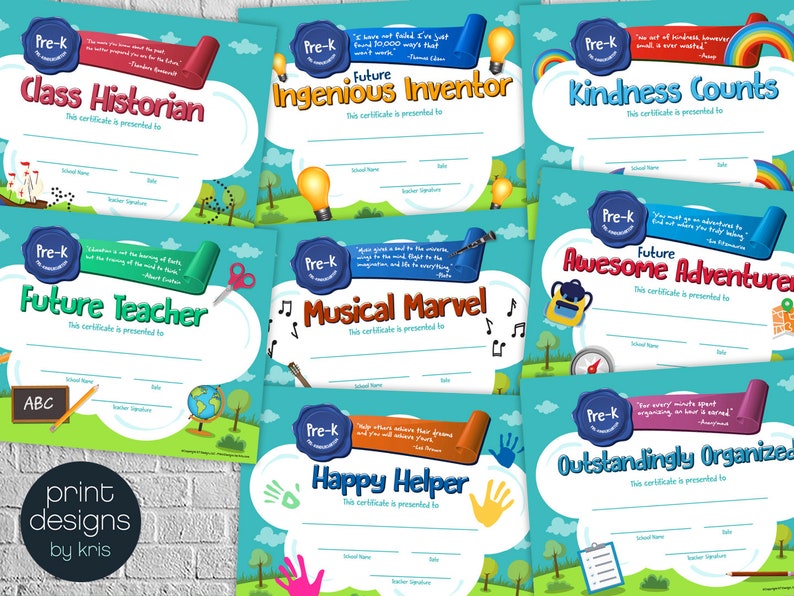 End of Year Student Awards • Pre-kindergarten • Student Awards ...