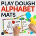 Playdoh Alphabet Letter Mats - Play Dough Alphabet Mats - Learn the ...