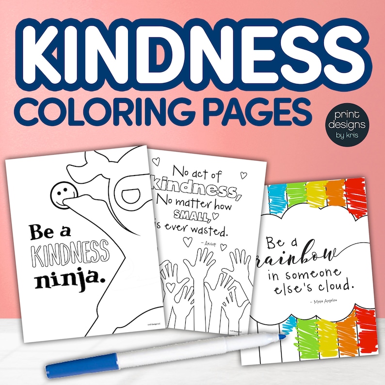 Kindness Coloring Pages • Teaching Kindness • Coloring Pages • Coloring ...