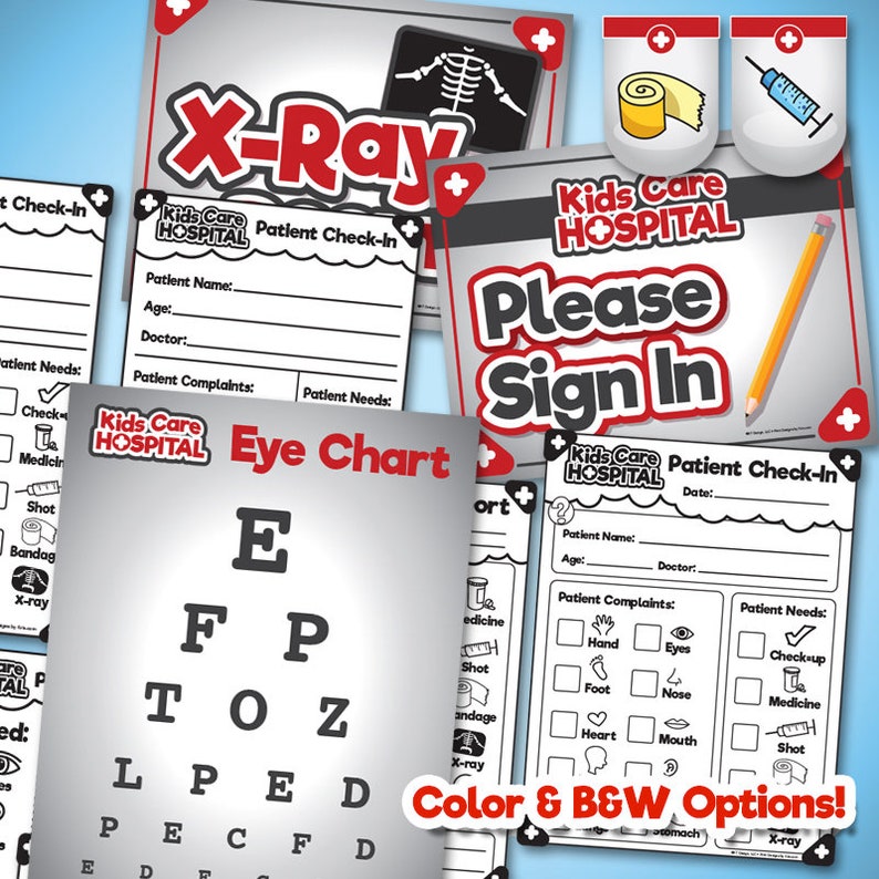 Dramatic Play Hospital - Doctor for Preschool, Kindergarten, First ...