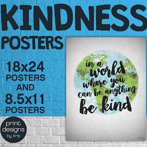 Kindness Posters • Classroom Posters • Teaching Kindness • Classroom ...