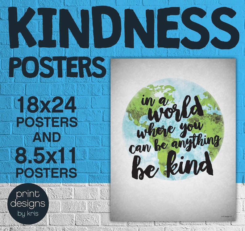Kindness Posters • Classroom Posters • Teaching Kindness • Classroom ...
