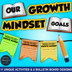 Growth Mindset Activities & Bulletin Board Materials - Etsy
