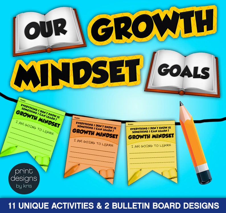 Growth Mindset Activities & Bulletin Board Materials - Etsy