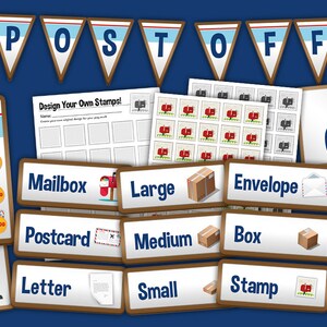 Dramatic Play Post Office for Preschool, Kindergarten, First Grade ...