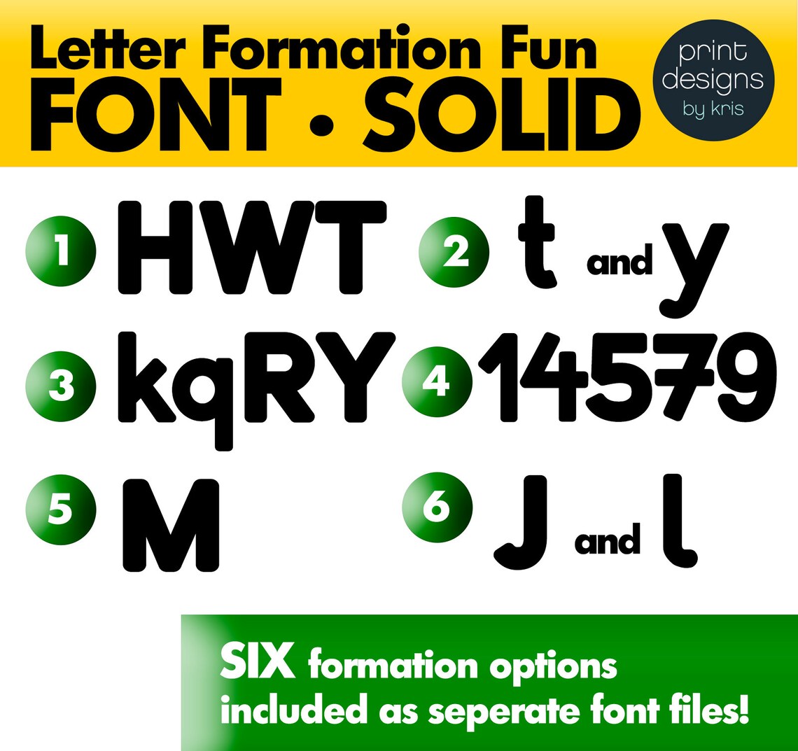 Tracing Font • Letter Formation Font • Writing Letters Font • Preschool ...