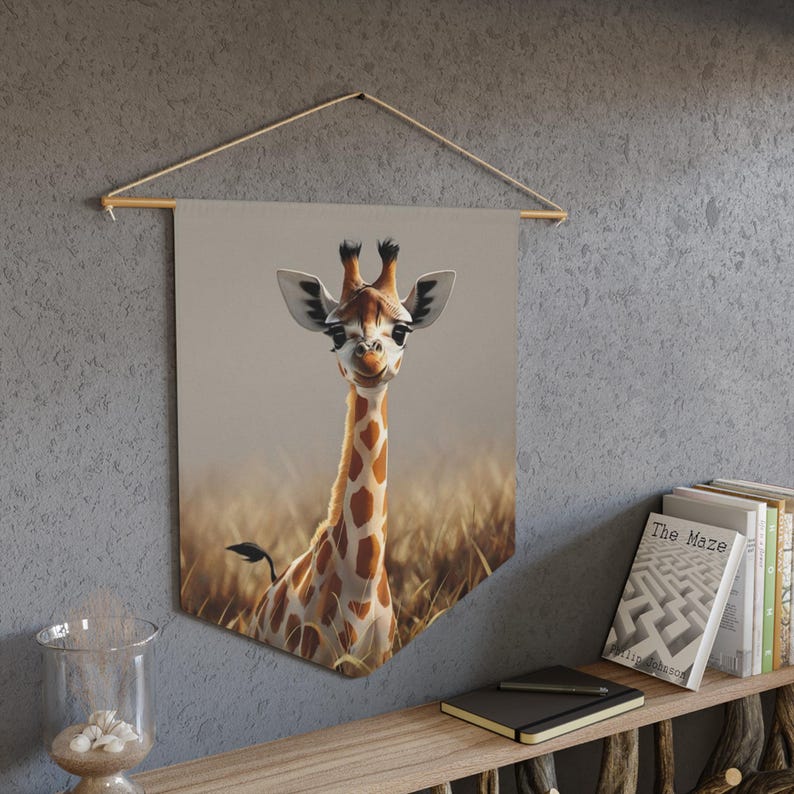 Pennant Nursery Decor Wildlife Safari Giraffe Banner, Wall Hanging ...