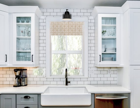 Custom Made Straight Valance in Pearlized Gold Metallic and - Etsy