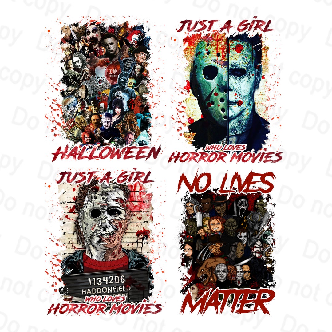 5 Horror Characters Designs Bundle Horror Png Bundle - Etsy