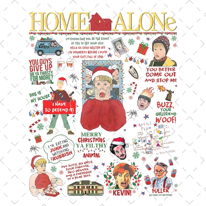 Home Alone Logo Png - Etsy
