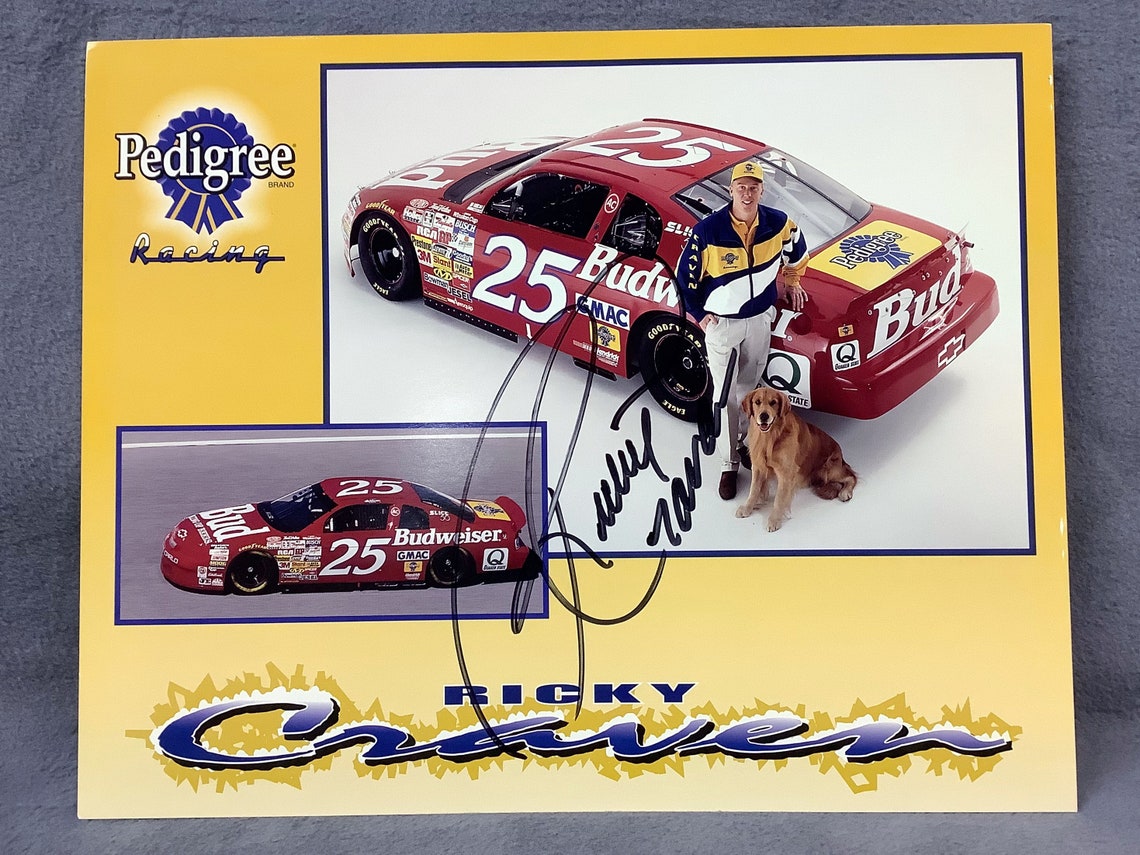 Ricky Craven Signed 1997 NASCAR Winston Cup Series #25 Budweiser ...