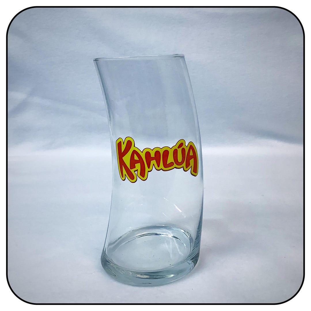 Applebee's Kahlua Logo 16oz Curved Novelity Glass Barware Cocktail ...