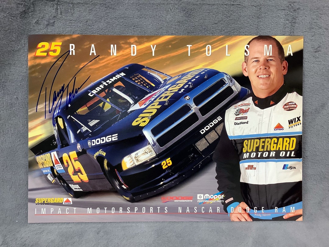 Randy Tolsma Signed 1999 NASCAR Craftsman Truck Series #25 Supergard ...