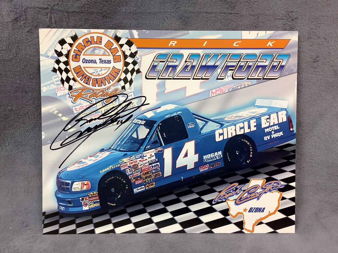 Rick Crawford Signed 1999 NASCAR Craftsman Truck Series #14 Circle Bar ...