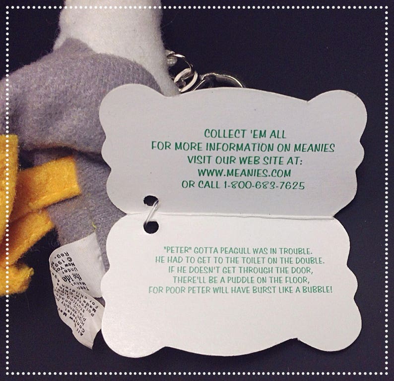 Teeny Weenie Meanies Keychain Series 1 peter - Etsy