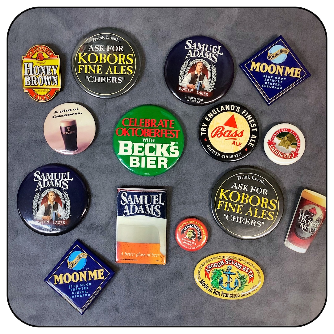 Assorted Vintage Beer Advertising Pinback Button Lot - Etsy