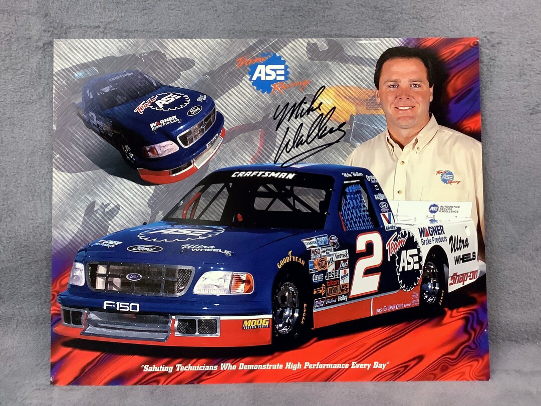 Mike Wallace Signed 1999 NASCAR Craftsman Truck Series #2 Team ASE ...