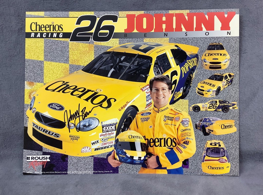 Johnny Benson Signed 1998 NASCAR Winston Cup Series #26 Cheerios Ford ...