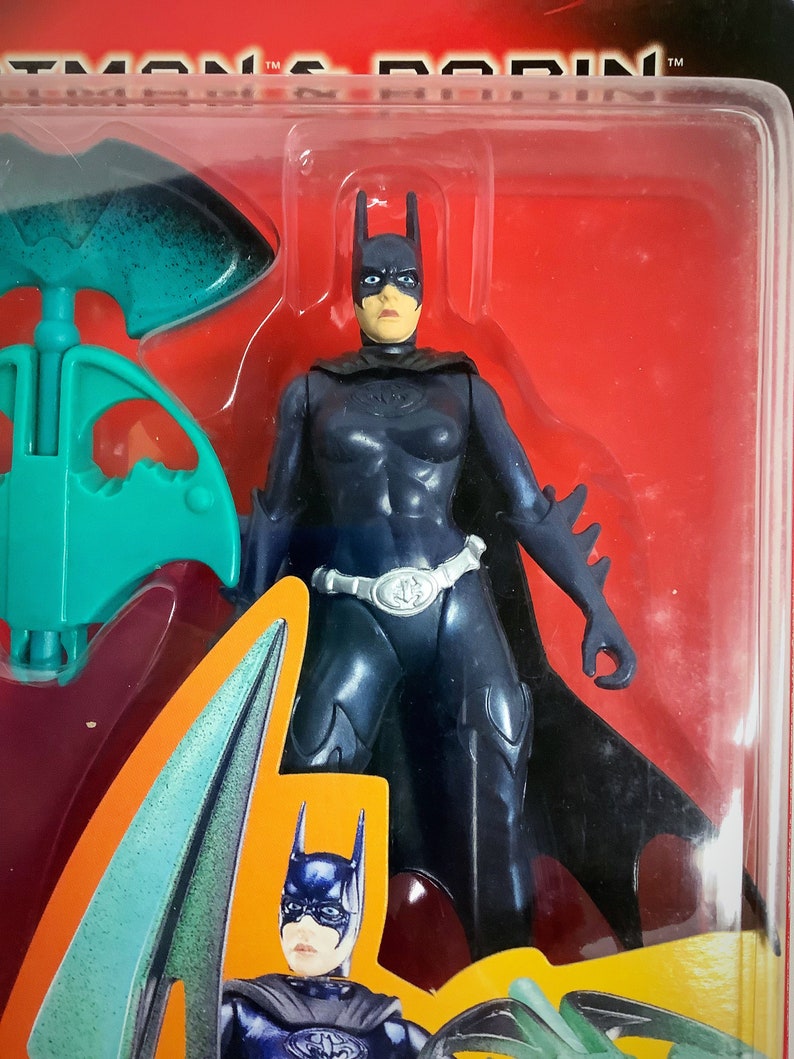 Vintage 1997 BATGIRL Batman and Robin Action Figure Toy 1990's Kenner W ...