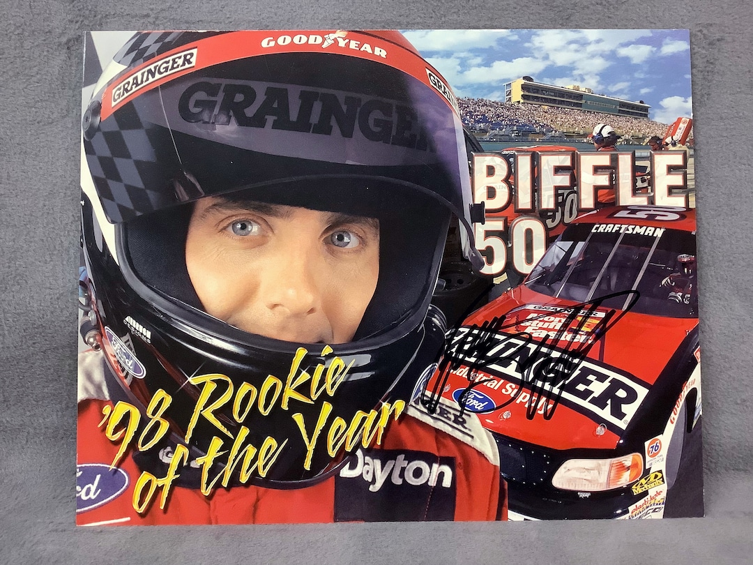 Gregg Biffle Signed 1999 NASCAR Craftsman Truck Series #50 Grainger ...