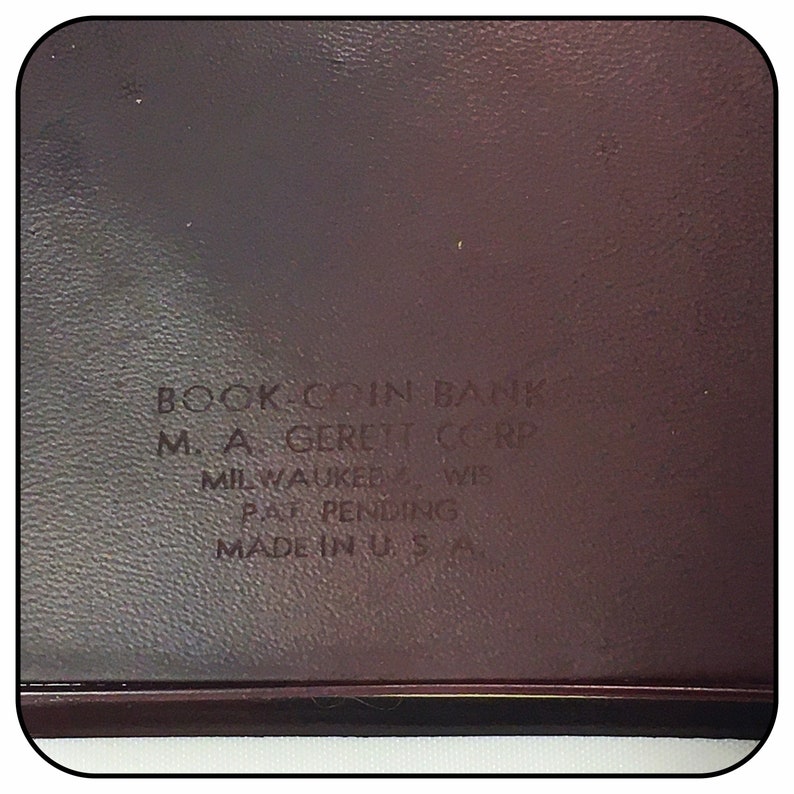 Vintage Bank Advertising Book Coin Bank in Original Box and - Etsy